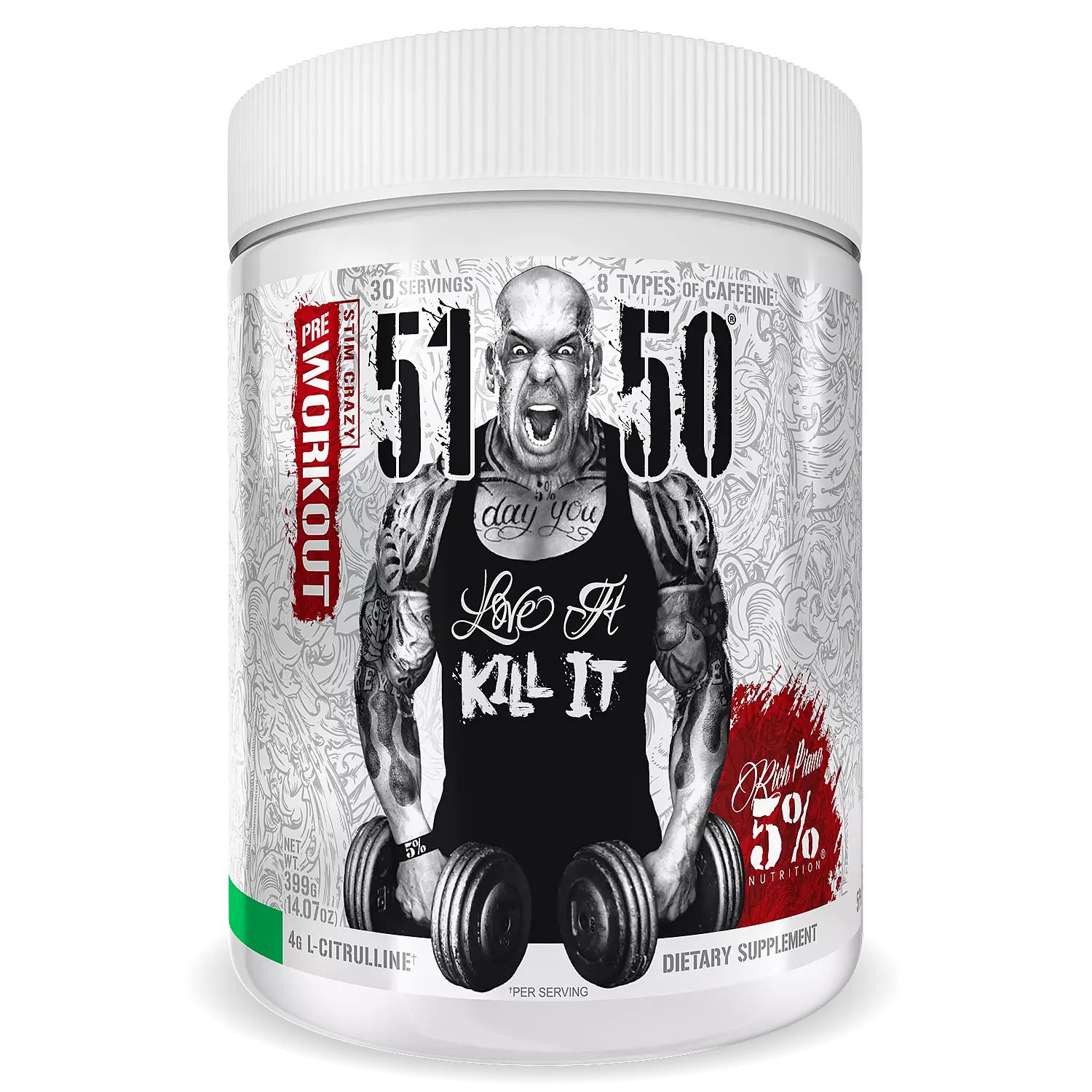 51 50 Stim Crazy Pre-Workout (375 gr.) - 5% Nutrition